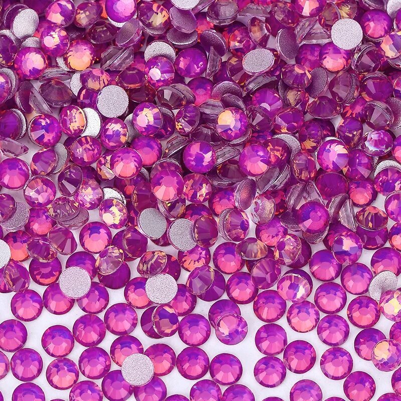 Стразы QIAO SS6-SS30 для декорирования Фиолетовый, SS16 - 1440PCS, Crystal Fuchsia