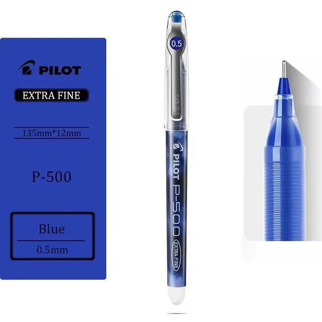Ручка гелевая Pilot P-500, синяя, 0.5 мм