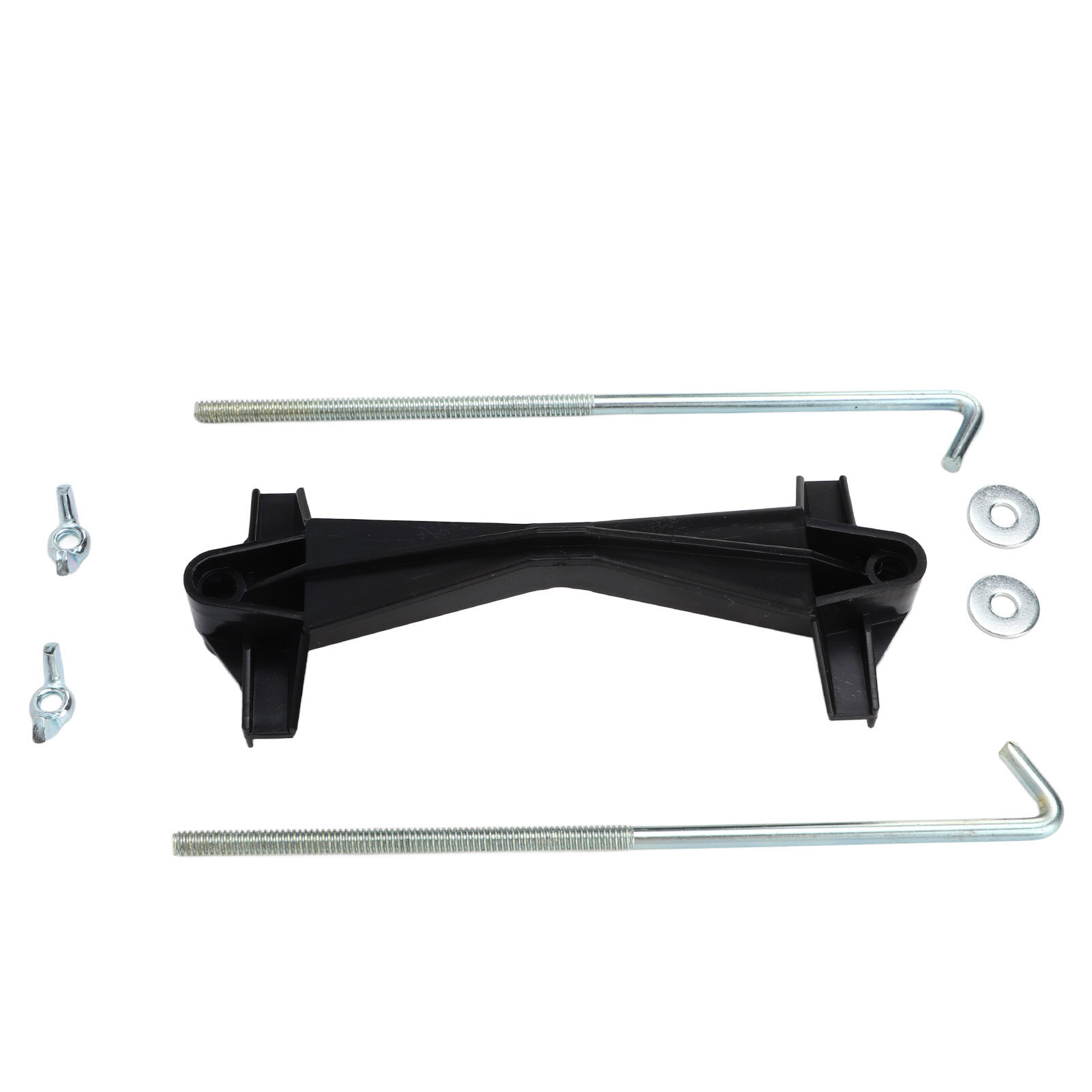 5-дюймовый J-образный аккумуляторный зажим. 8-дюймовые прижимные болты, гайки, универсальные стабильные аксессуары с длинным зажимом для легкой установки и надежного соединения.