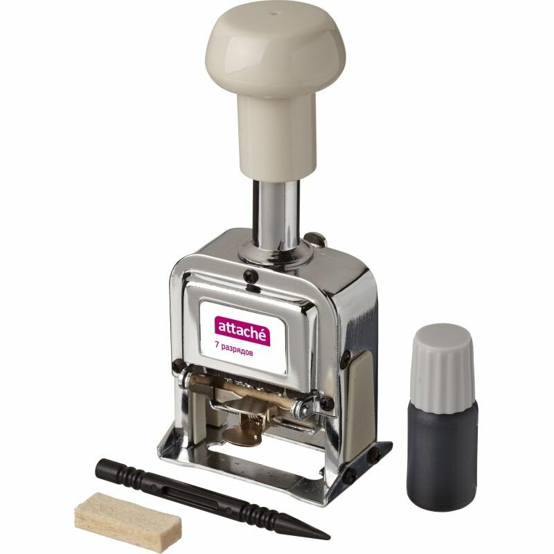 Нумератор автоматический Attache 7-и разрядный, 4,8 мм