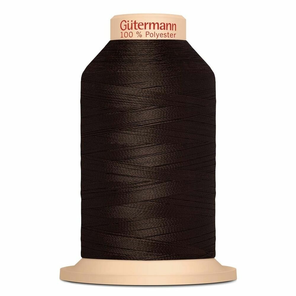 Оверлочная нить Gutermann 180/2000 м, 100% полиэстер, цвет 696 темный шоколад, 1 шт (14)
