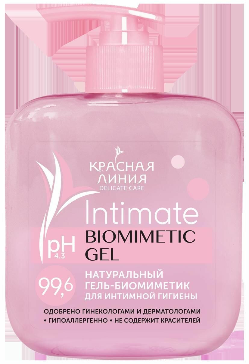 Гель для интимной гигиены Красная линия "Нежность и комфорт", Натуральный биомиметик, 300 мл