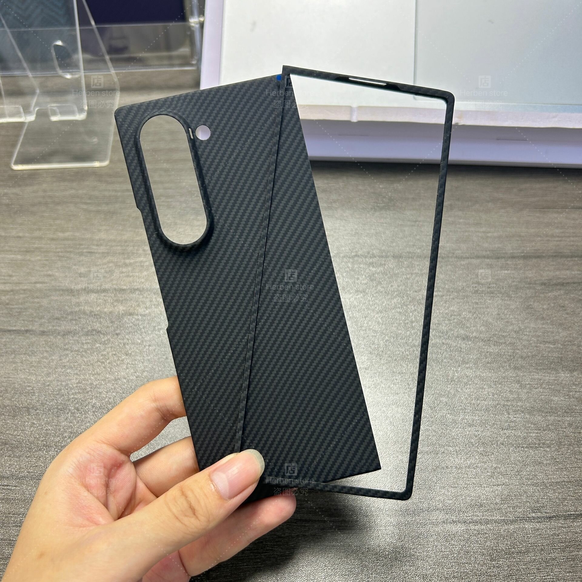 Кевларовый чехол Samsung z fold 6, чехол из углеродного волокна, Ультратонкий защитный чехол из настоящего углеродного волокна для Samsung z fold 6