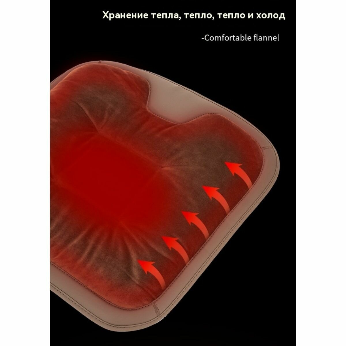 Эксклюзивный подогрев сиденья автомобиля, 1 шт, комфортная черная модель