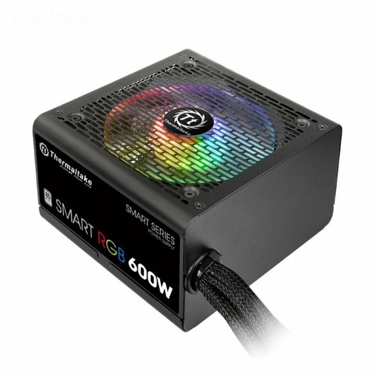 Блок питания Thermaltake PS-SPR-0600NHSAWE-1 ATX 600W Smart RGB 600 80+ (24+4+4pin) APFC 120mm fan color LED 6xSATA RTL