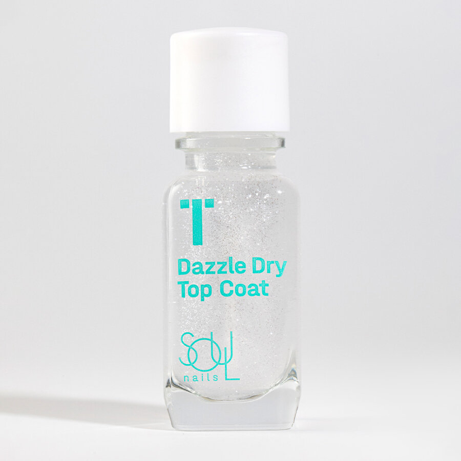 Базовый уход SOULnails Dazzle Dry Top Coat, 12,5 мл