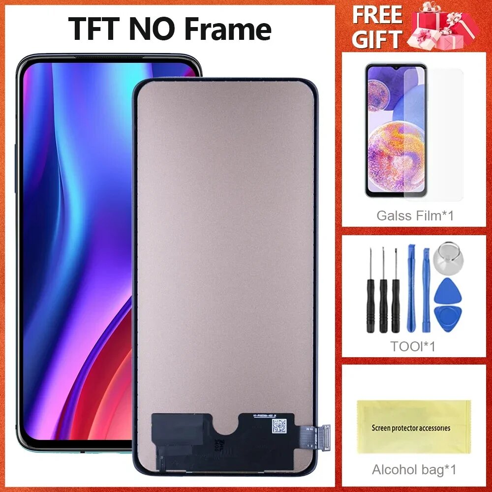 100% протестированный 6,67-дюймовый ЖК-дисплей Amoled для Oneplus 7 Pro, дигитайзер сенсорного экрана GM1911 GM1913, запасные части в сборе с дигитайзером