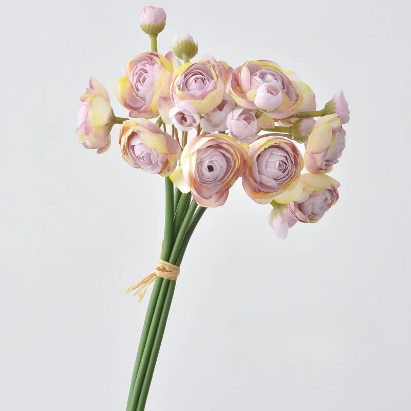 26 см букет ручной работы, искусственные цветы, реквизит для свадебной фотосъемки подружек невесты, украшение для дома, миниатюрный букет лотоса ручной работы