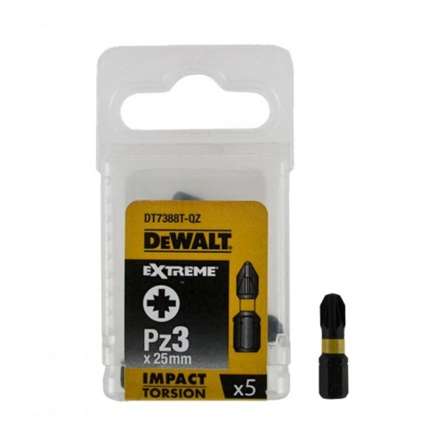 Биты ударные DeWalt IMPACT Torsion Pz3 25мм 5 шт DT7388T-QZ