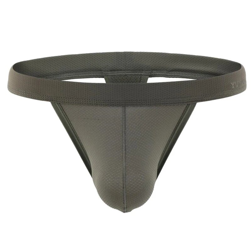 Нижнее белье, стринги, мужские стринги с Т-образной спинкой, сексуальные стринги с U-образным мешочком, Эротическое нижнее белье, трусы-танга, мужские трусы-бикини S, Grey