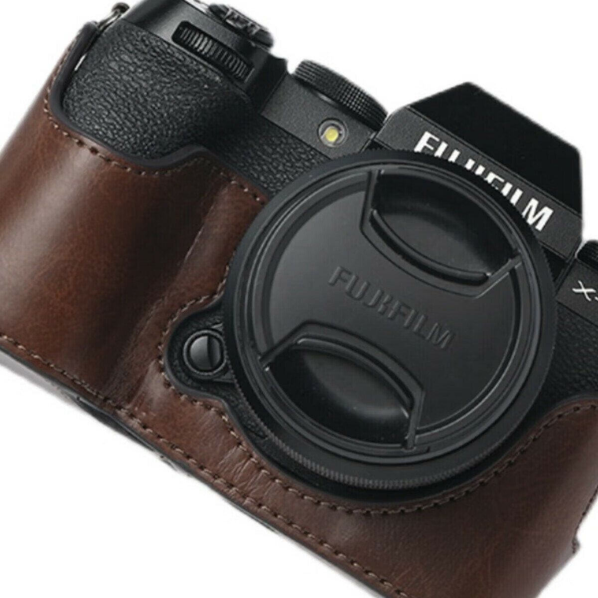 Biaze Compatible with Fuji XS20 Protective Case, Base Leather Cover Accessory, Camera Bag, Portable Protective Shell, Non-Slip Wear-Resistant Base, with Free Strap XJ11