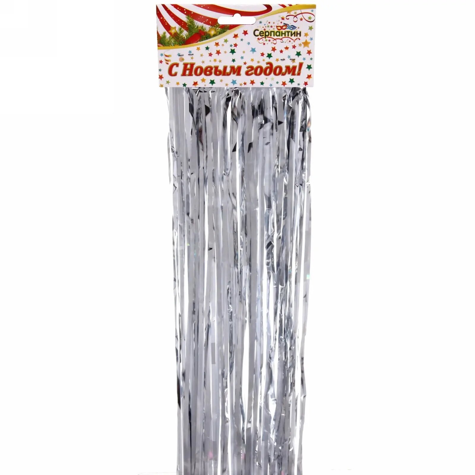 Дождик для ёлки серебристый 1,5м «Классика», ПВХ, для новогоднего декора