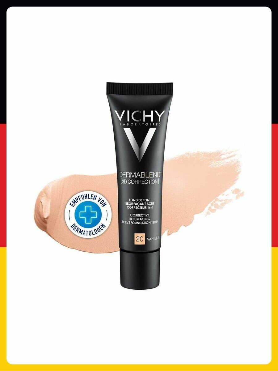 Тональный крем Vichy Dermablend 3D Correction Make-up 20 Vanilla, 30 ml