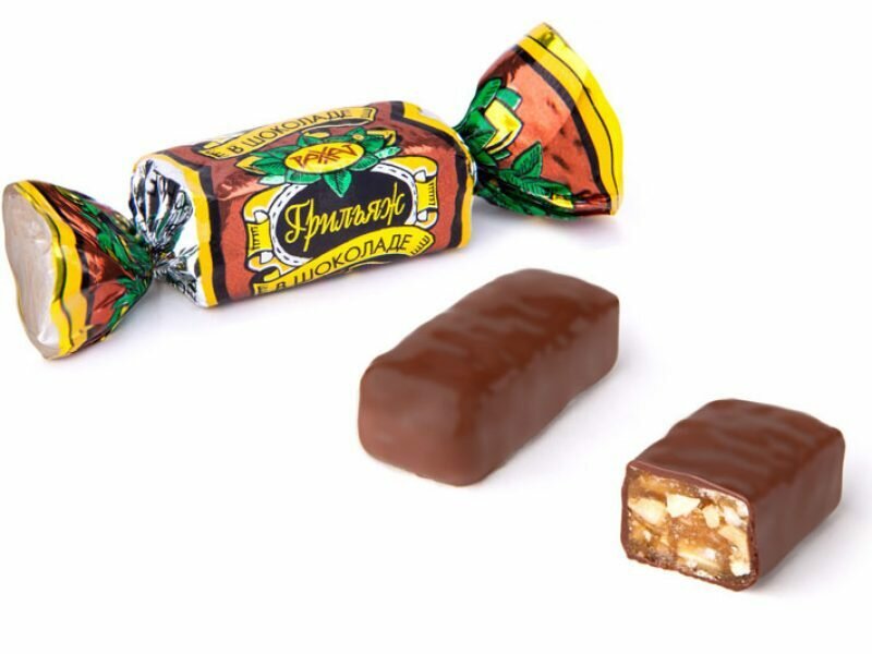 Конфеты Рахат "Грильяж в шоколаде" 1 кг