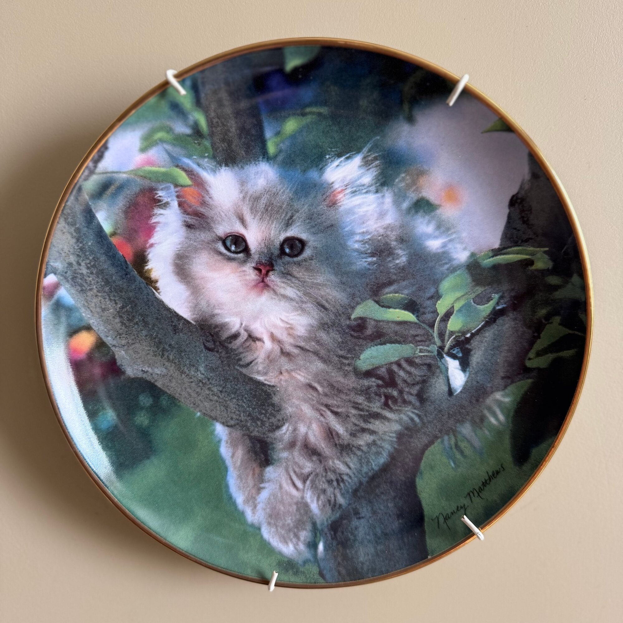 Тарелка Franklin Mint Heirloom Recommendation, "Кошка", уникальный дизайн