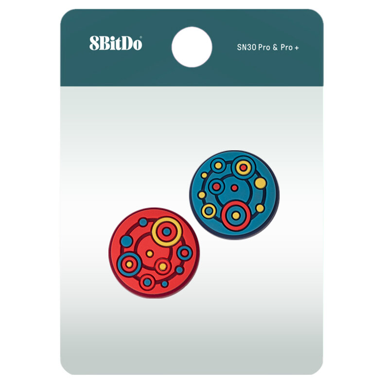 8BitDo Galaxy Joystick Cap Pro 2/SN30 Pro+/Xbox/PS4/PS5/Switch/NS/Pro Universal Controller Cover, Red And Blue, Two Simple Packaging