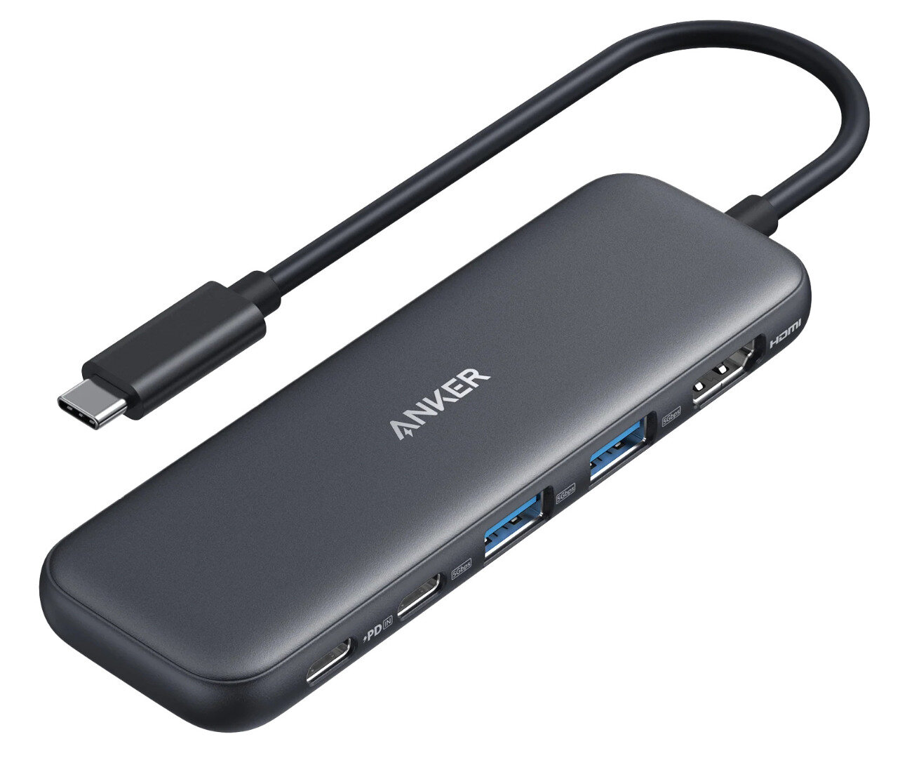 Anker 332 USB-C Hub 5in1 A8355, черный, USB-хаб