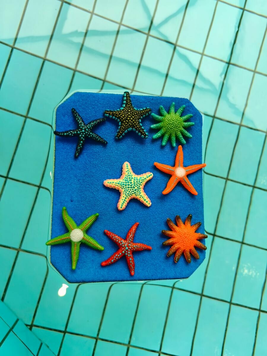 Тонущие игрушки для ныряния Морские звезды для бассейна и ванной