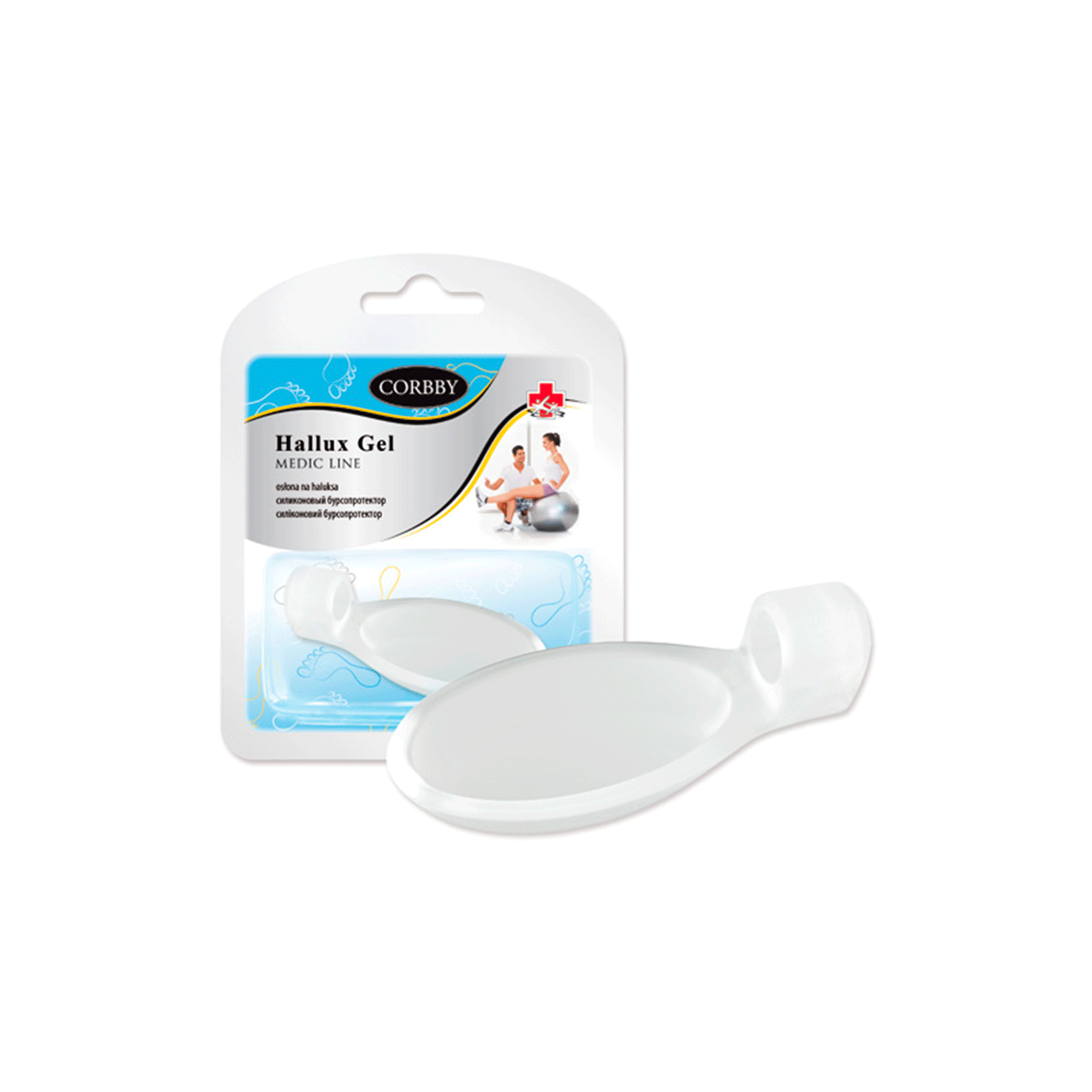 Corbby Гелевый протектор косточки "HALLUX GEL" 1 шт.