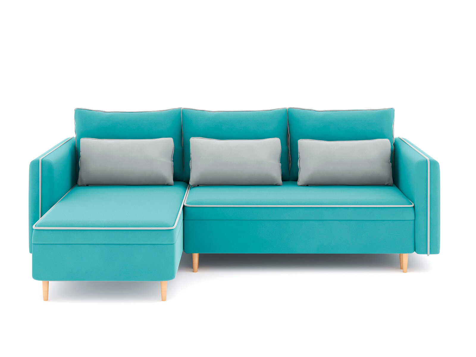 Диван угловой Рон, Азур/Стил