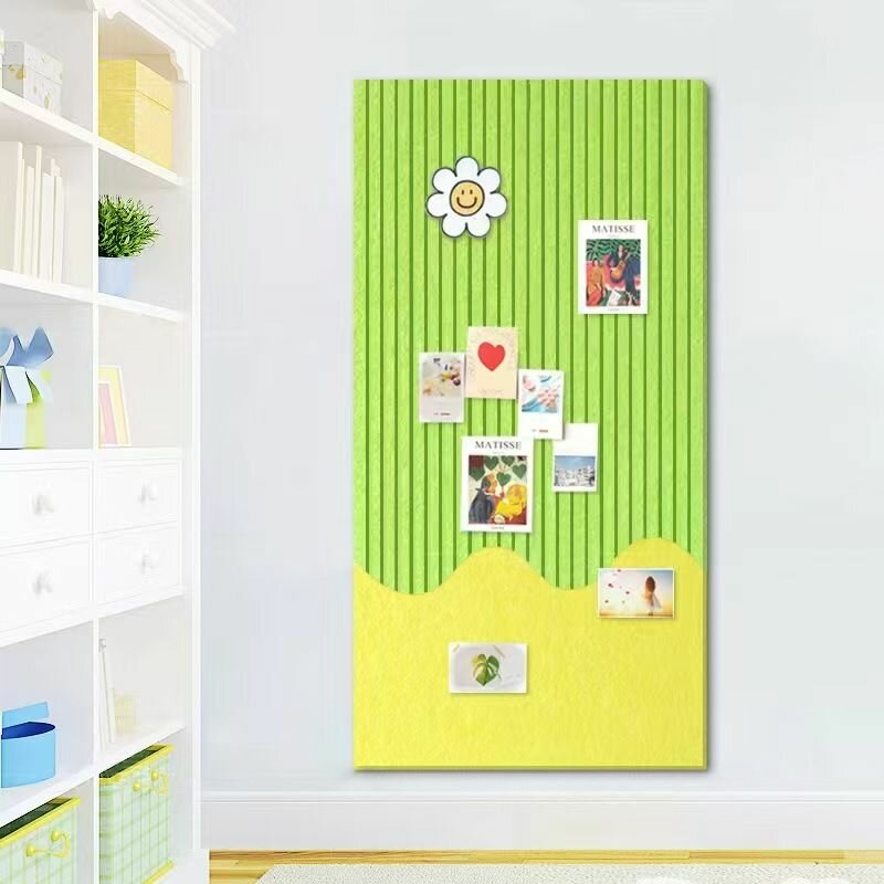 Bойлочная плита, Доска для заметок на стену из ЭКО-войлока, Фетровая фотостена