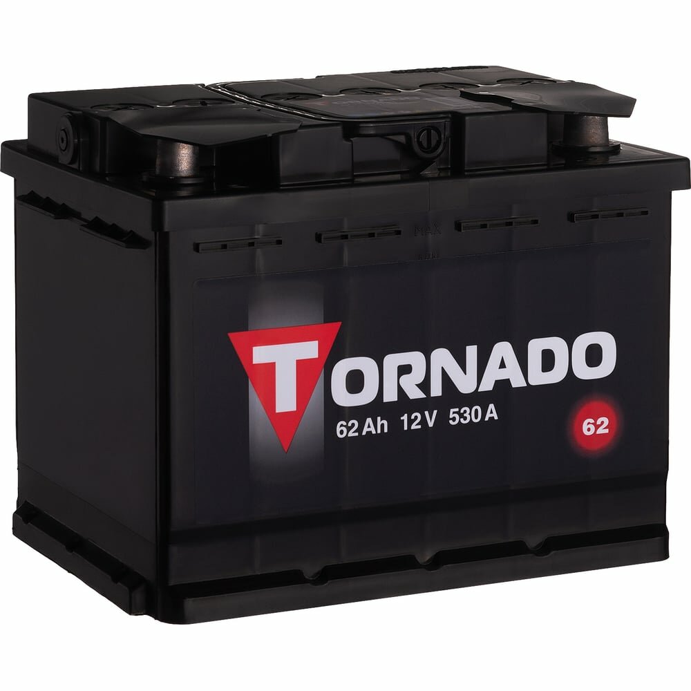 Аккумулятор TORNADO 6ст 62 N, 530 А CCA, 562107080