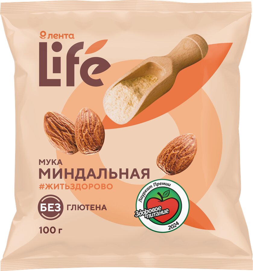 Мука лента LIFE миндальная (Россия) 100г