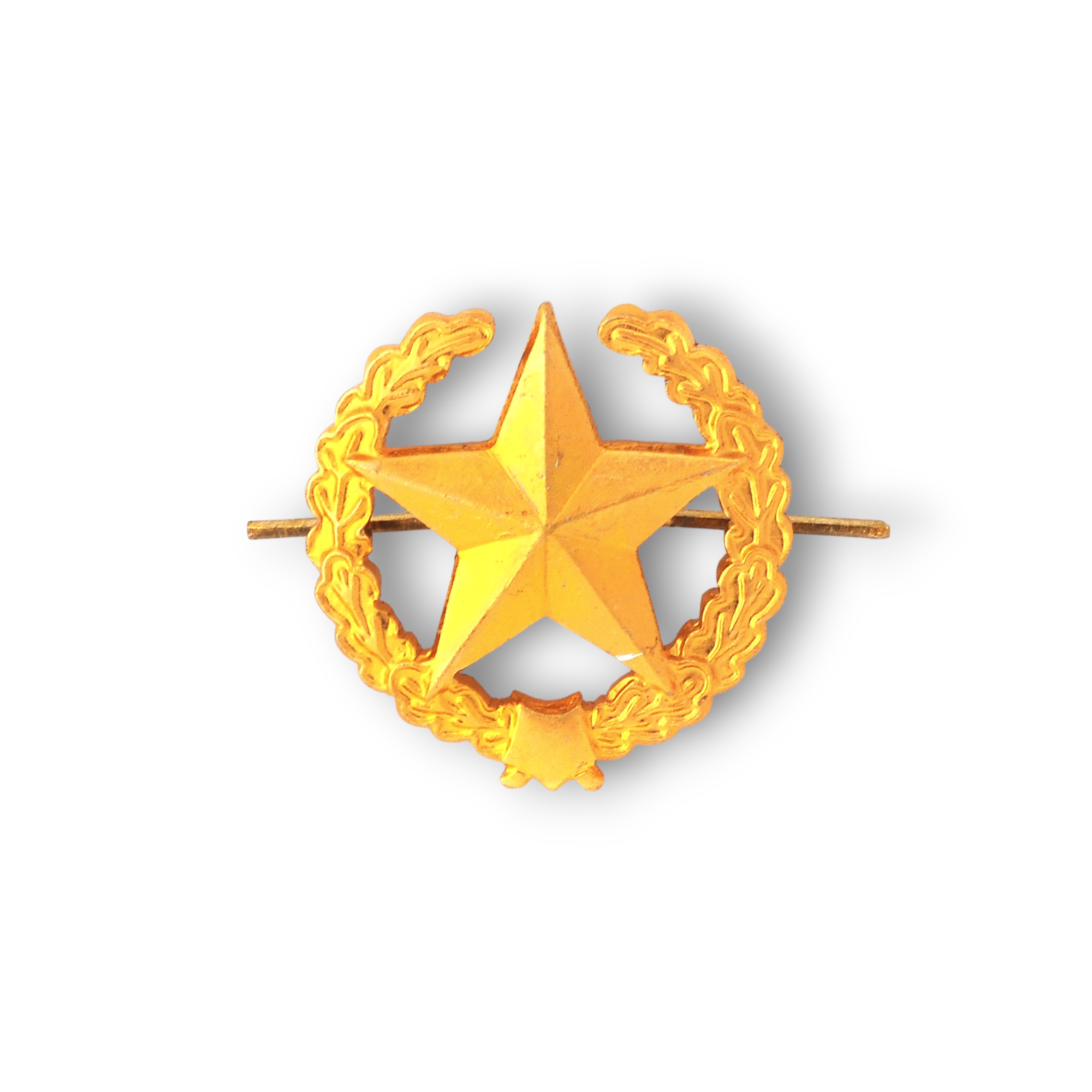 Эмблема ( Знак ) Петличная ( Петлица ) Сухопутных Войск В Венке Золотистая (Золотистый / Усики)