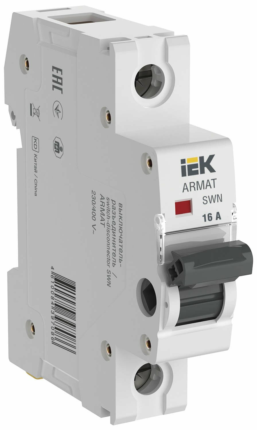 IEK ARMAT Выключатель нагрузки SWN 1P 16А, AR-SWN-1-016