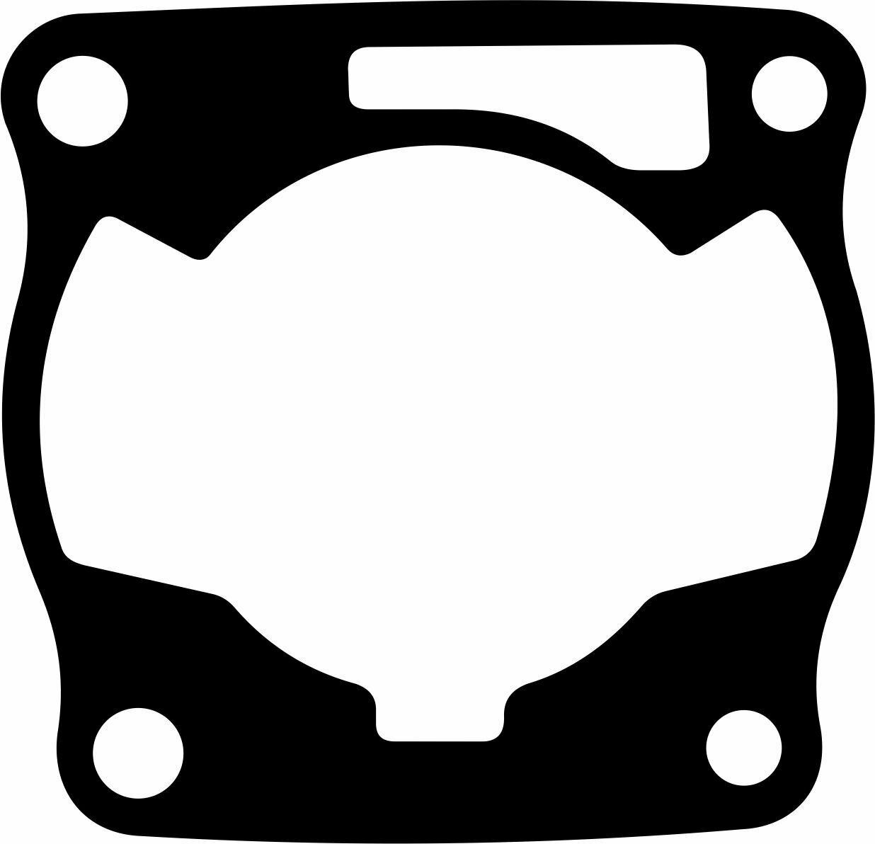 Прокладка цилиндра для мотоциклов Yamaha YZ80, YZ85 (4ES-11351-00-00)