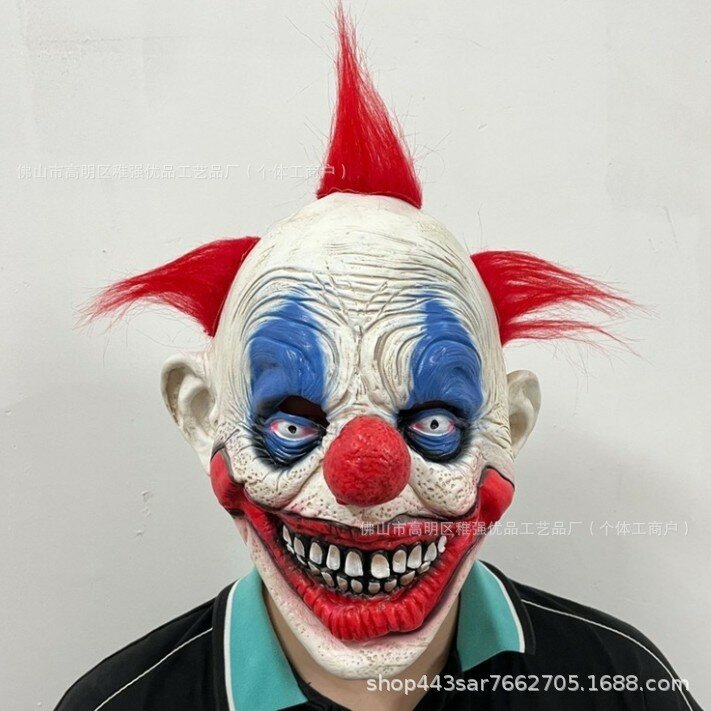 Маска клоуна, рыжеволосая, на Хэллоуин