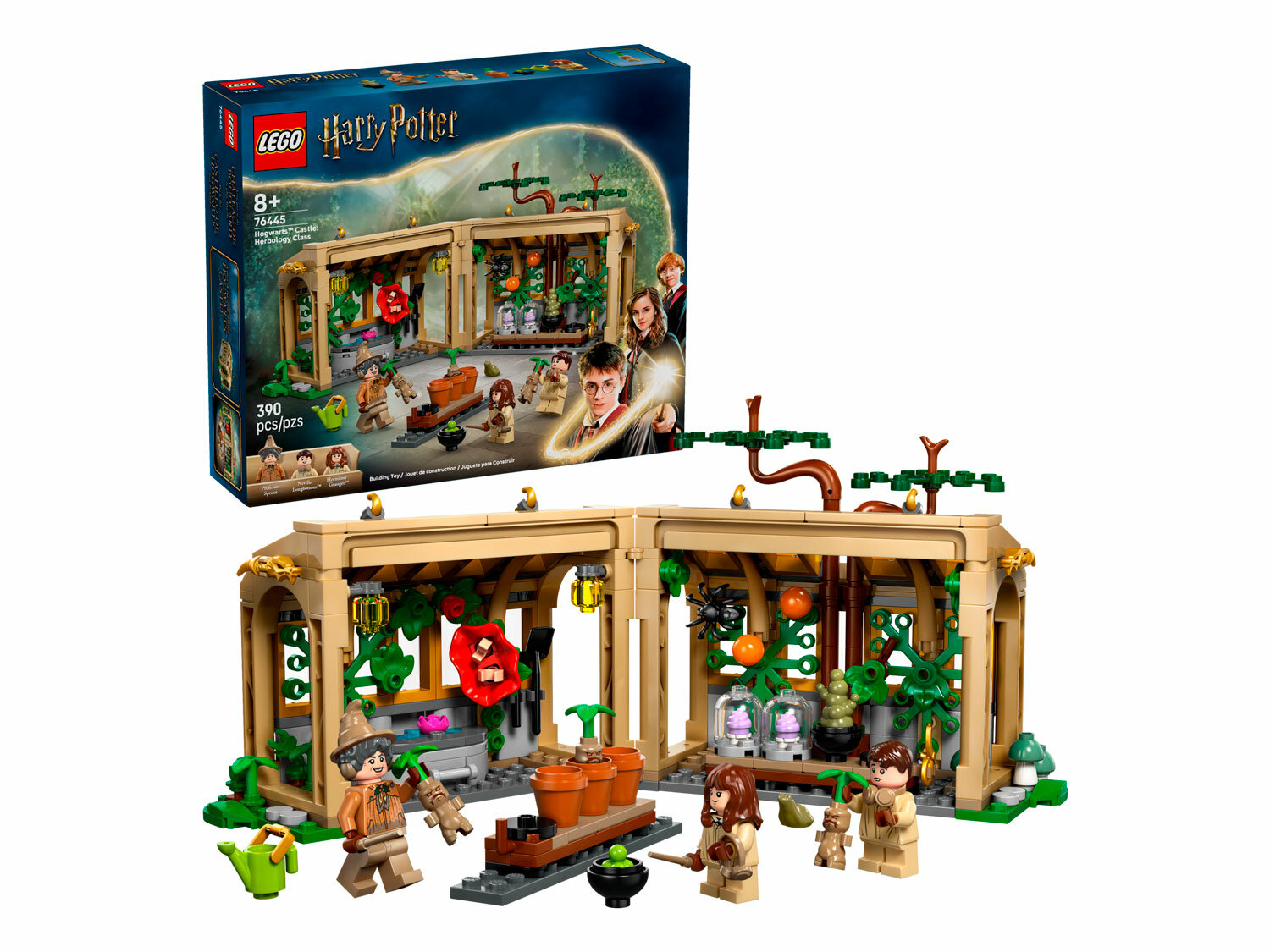 Конструктор LEGO HARRY POTTER "Замок Хогвартс: Урок травологии" 76445, 390 деталей