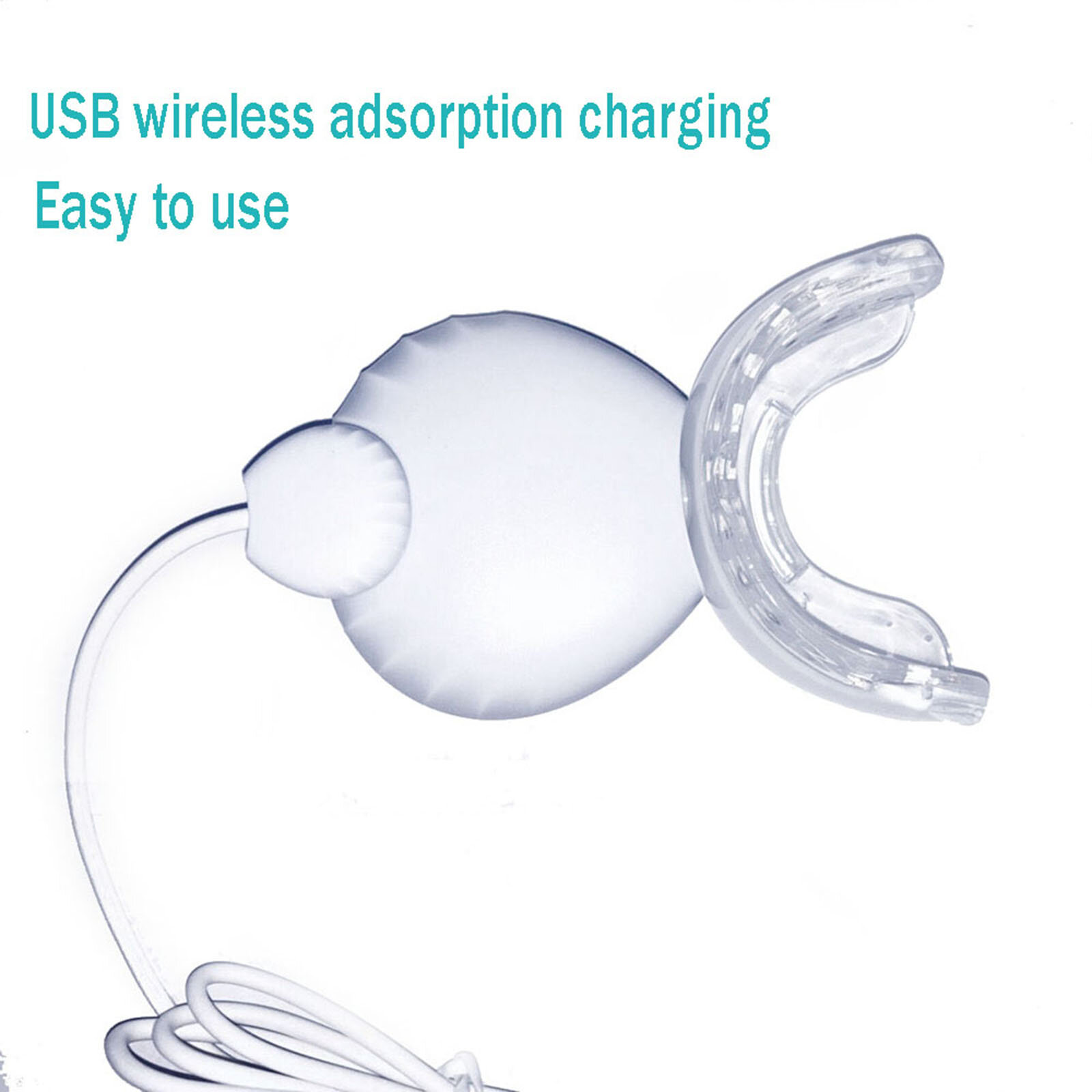 Светодиодное устройство для отбеливания зубов Портативный аппарат для отбеливания зубов 3 режима - красный/синий/красный/синий свет Магнитная зарядка