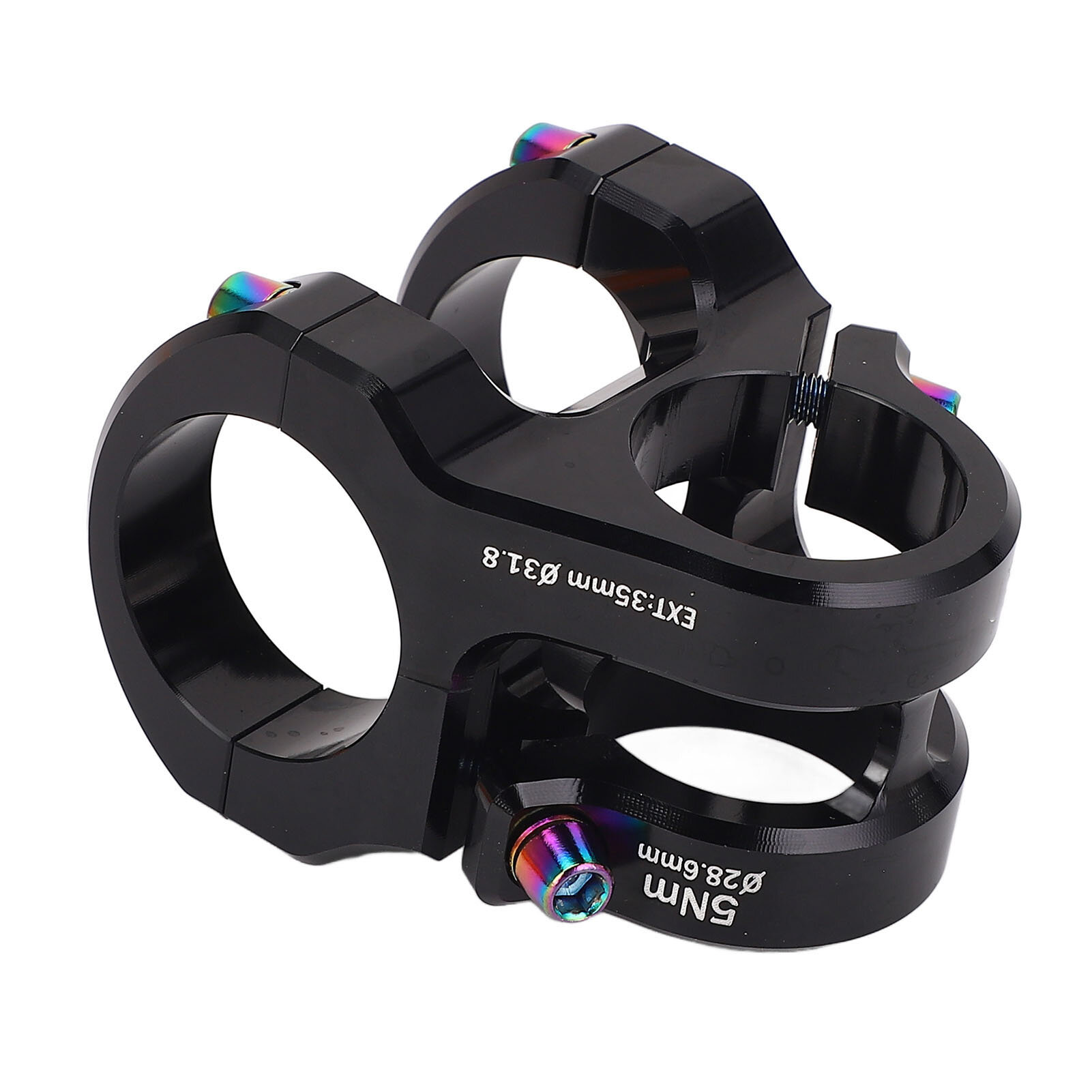 Вынос руля 31,8x35 мм, алюминиевый сплав, ЧПУ, легкий, короткий, для самостоятельной сборки горного веломобиля, черный.