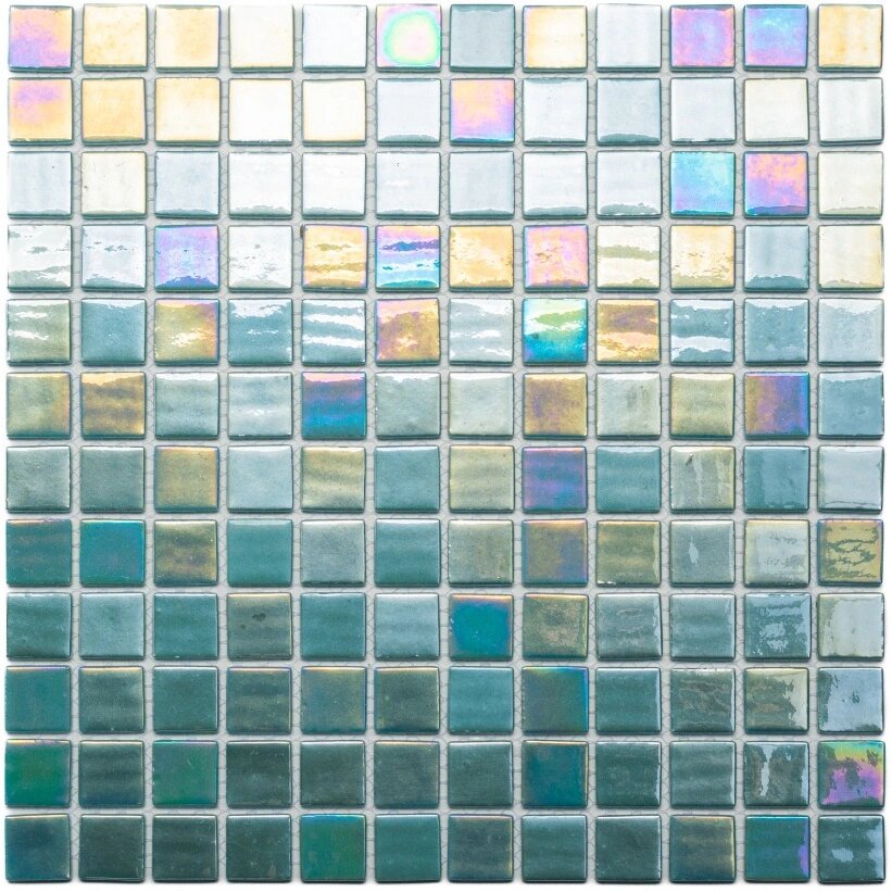 Мозаика стеклянная Reexo M078, цвет: моно, перламутр (пепельный эвкалипт), цена - за 1 м2
