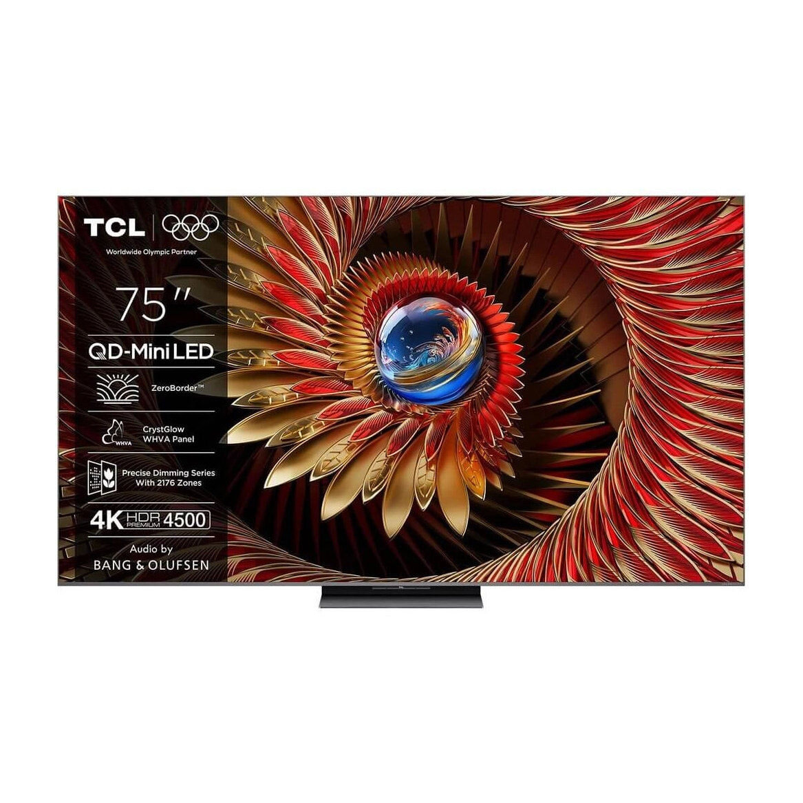 TCL Телевизор MiniLED 75C8K 75" 4K UHD, черный