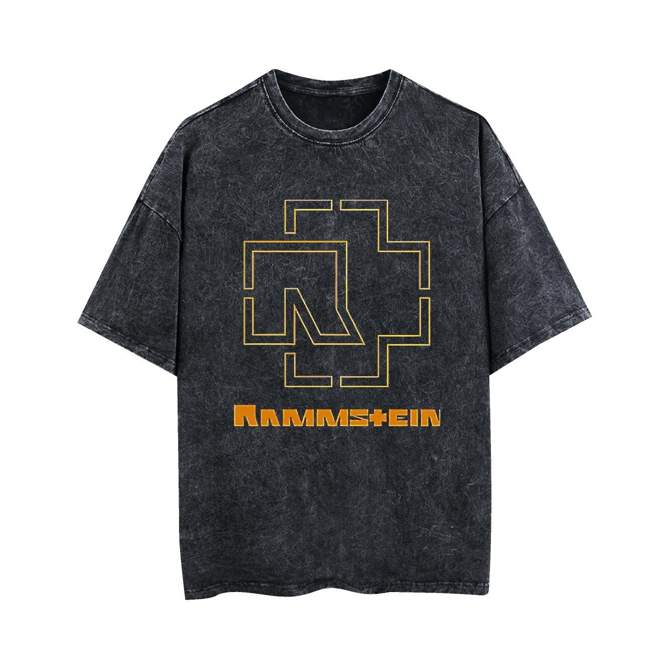 Ретро-футболка Rammstein Inketten Черный ретро-костюм с коротким рукавом