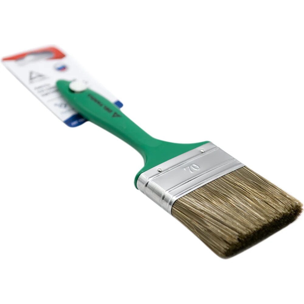 Кисть DeltaRoll с зеленой ручкой, смешанная щетина, 70x16 мм 12870