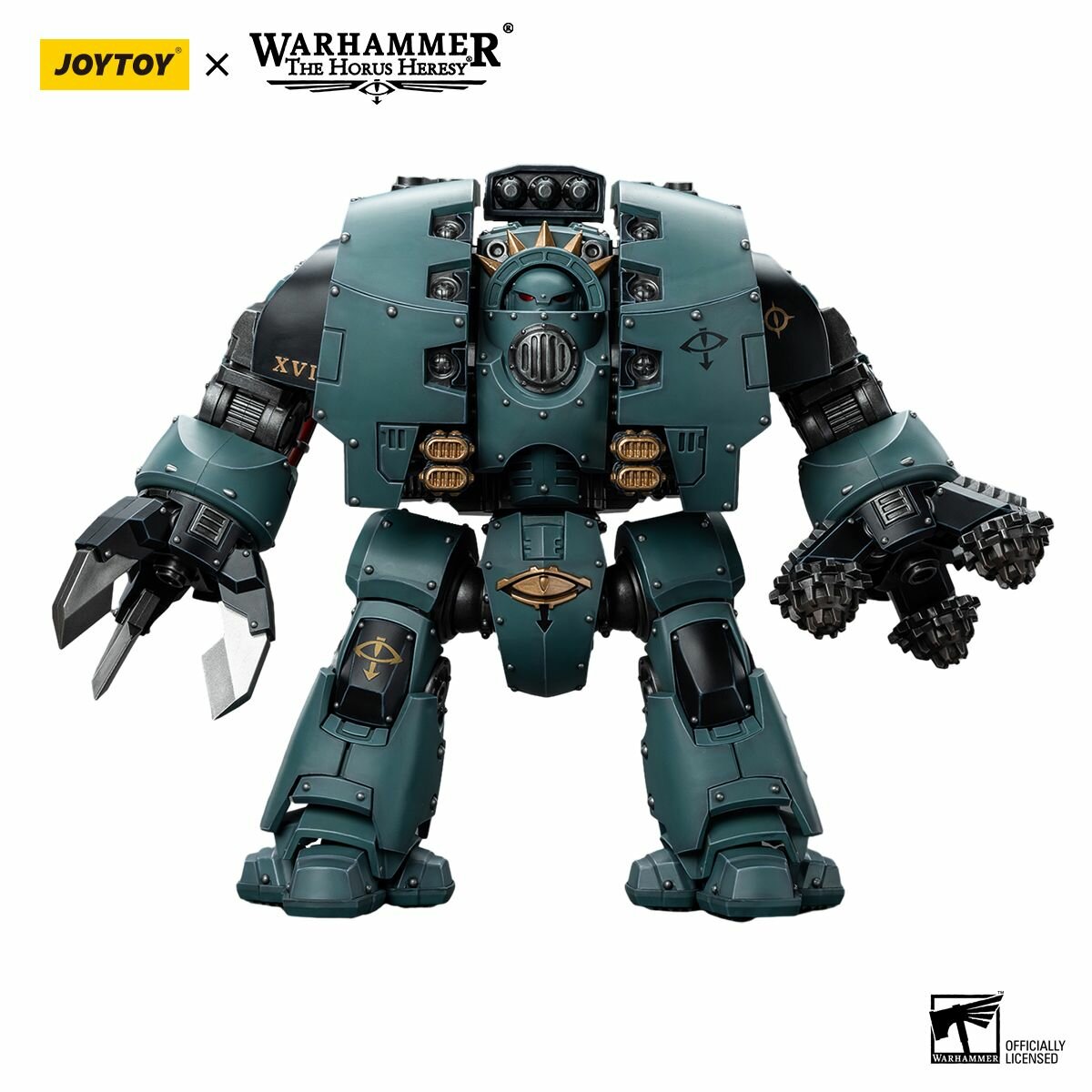 Подвижная фигурка JOYTOY Warhammer 30K 1/18 Action Figures Sons of Horus Leviathan Dreadnought with Siege Drills Toy Gift Free Shipping