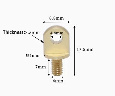 Латунный крепеж для растений 5PCS M4