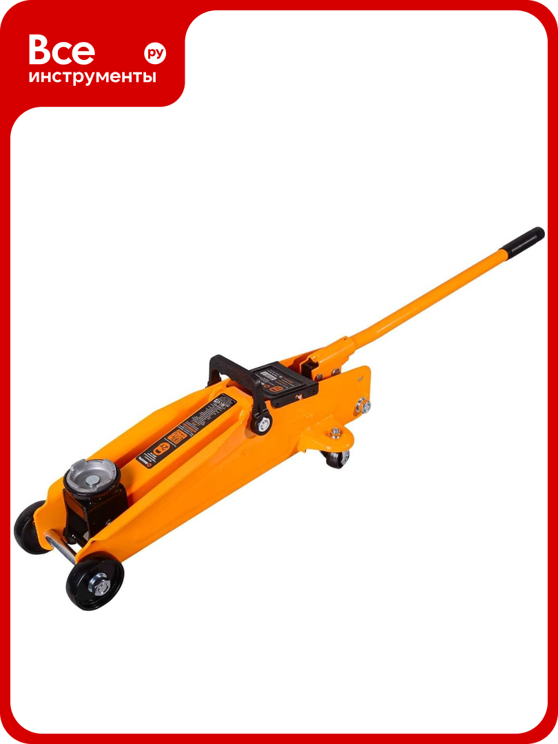 Гидравлический подкатной домкрат Вихрь ДМК-2К 2 т, 135-385 мм, в кейсе 73/5/4/1