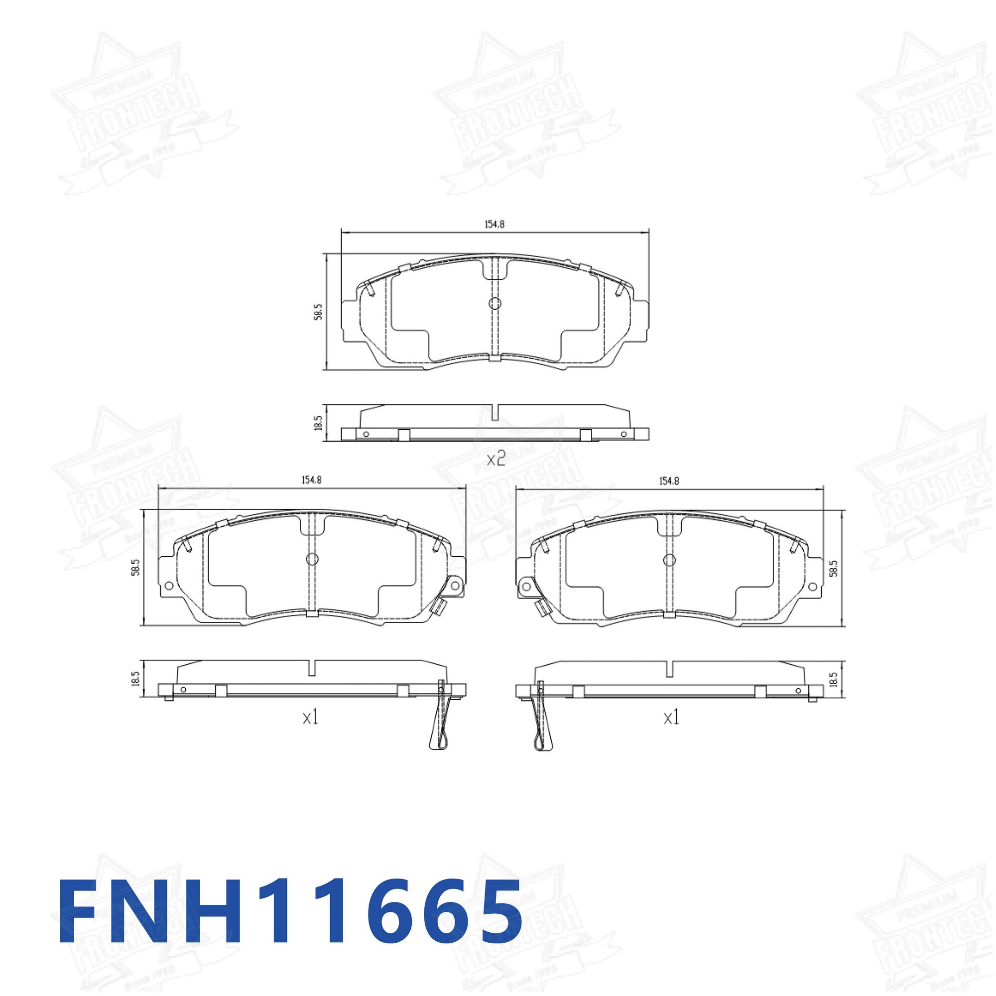 Колодки тормозные, HAVAL F7/F7X/H6 3501110XKY00A \ 45022SHJ405