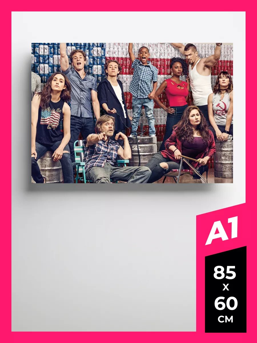 Постер Бесстыжие плакат Shameless А1, А2, А3, 50х70 22, матовая фотобумага премиум качества