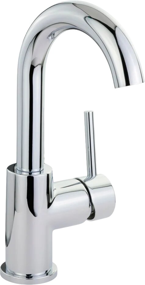 Смеситель для раковины Migliore Fortis 31540 хром, глянцевый, кран для ванной в раковину, из латуни, рычажный, с поворотным изливом, с керамическим картриджем, с донным клапаном