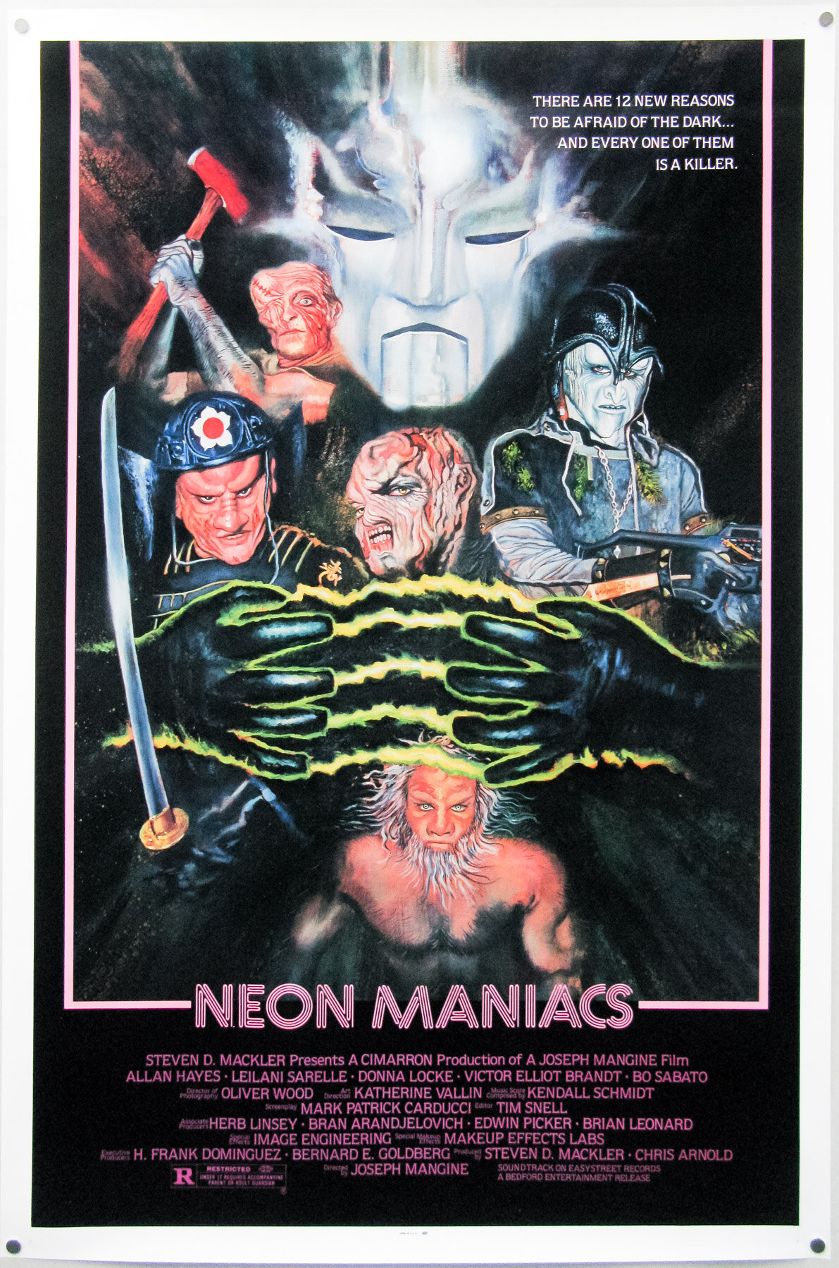 Плакат, постер Neon Maniacs (1986) (Неоновые маньяки) на бумаге, размер 30х42см