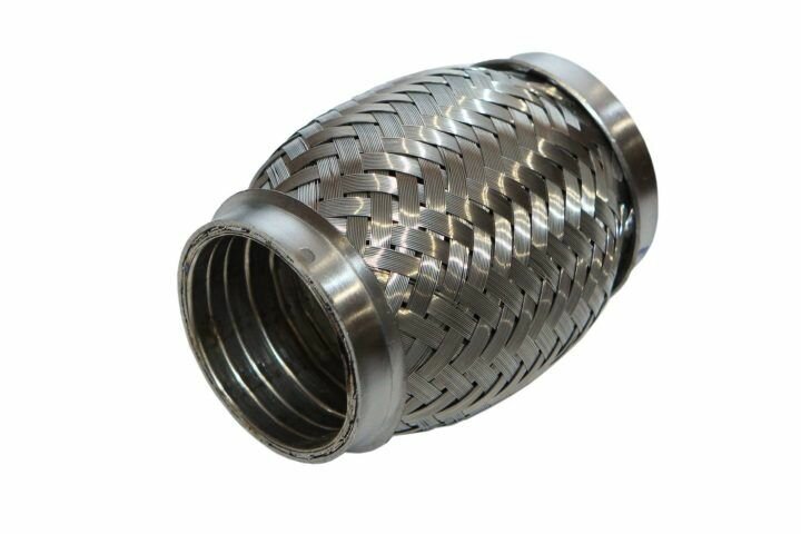 Гофра глушителя InterLock, диаметр 50 мм, длина 100мм, трехслойная усиленная