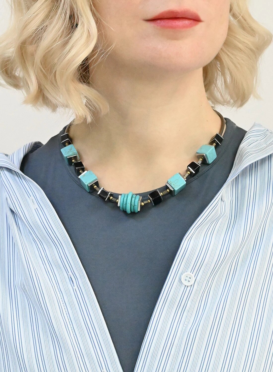 Бусы, бирюза