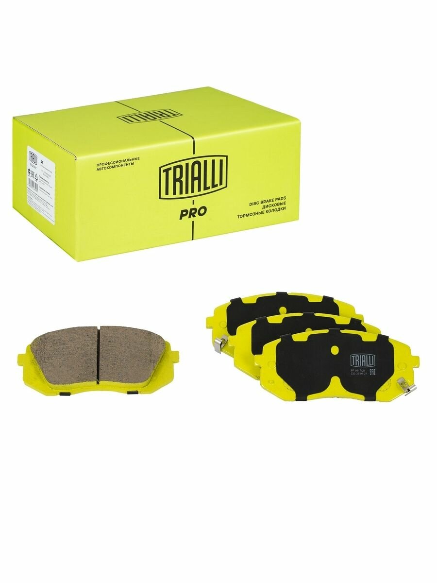 Колодки тормозные дисковые передние TRIALLI PF0817CR для HYUNDAI ix35, Tucson, KIA Sportage, Carens