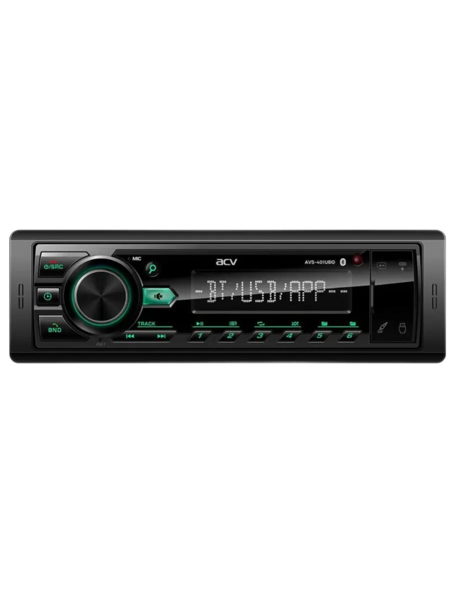 Магнитола автомобильная AVS-401UBG 1din Bluetooth USB