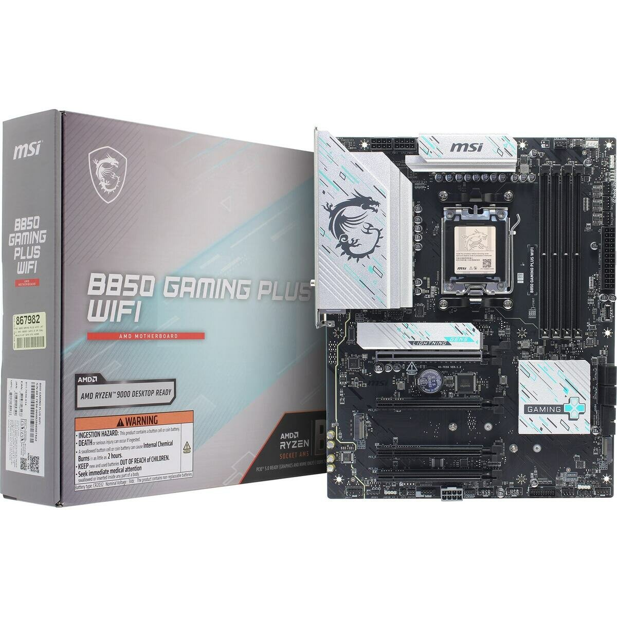 MSI B850 GAMING PLUS WIFI (RTL) AM5 2xPCI-E DP 5GbLAN+WiFi+BT SATA ATX 4DDR5